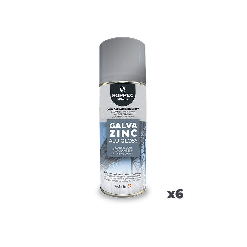 Cold Galva Alu Gloss Spray Paint - SOPPEC | Technima